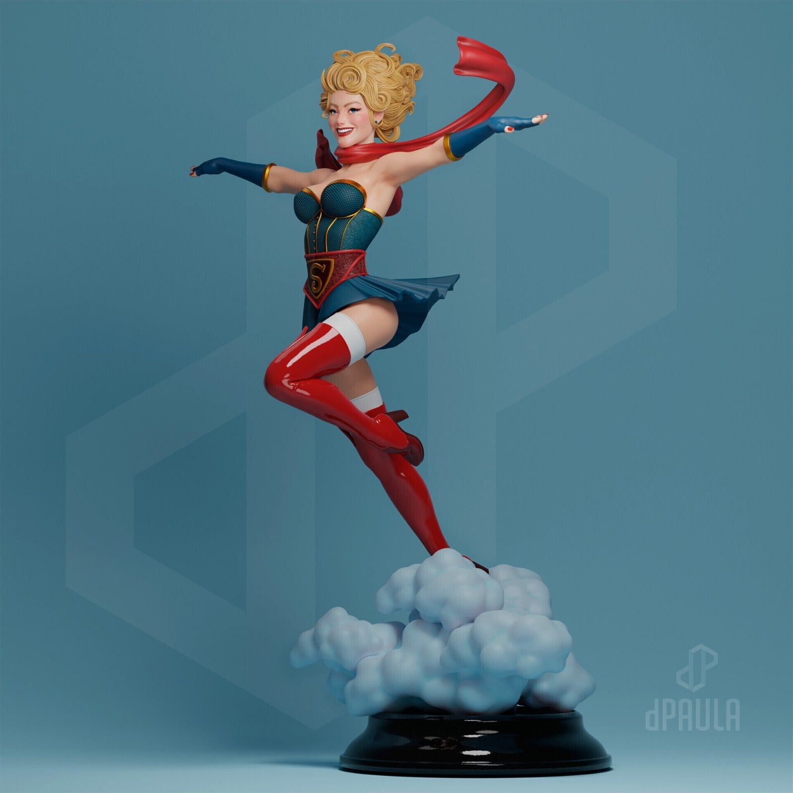 Supergirl Bombshell - Superman - Abe3D - 1/6 scale figure / statue ...